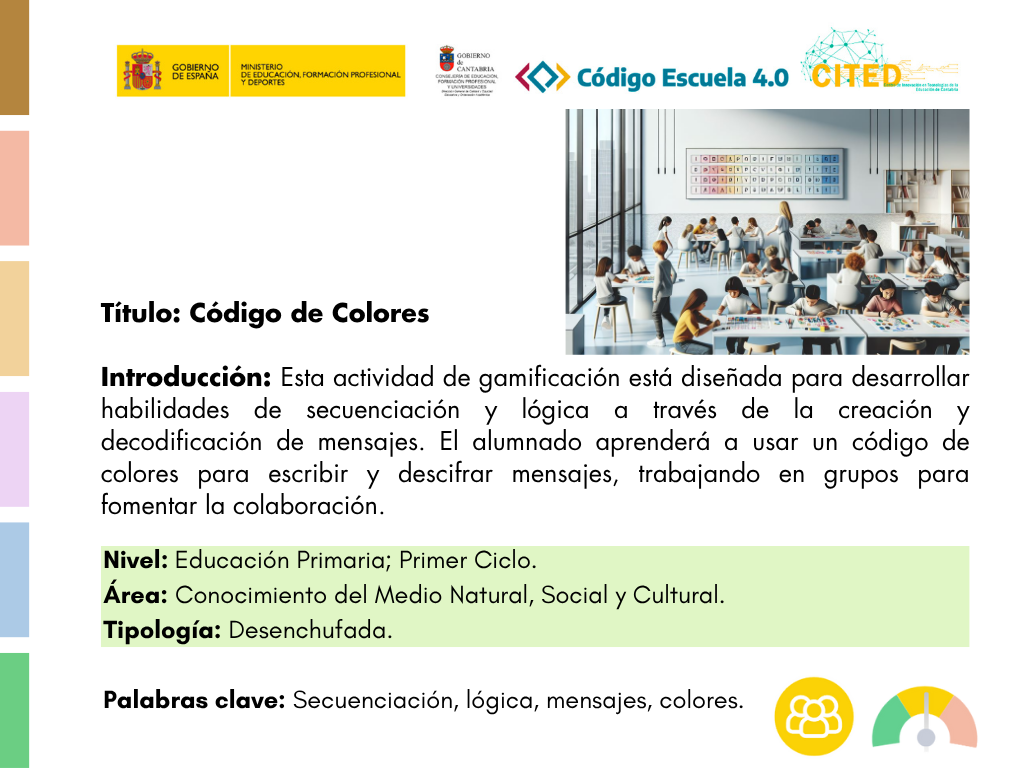 Código de Colores - Código Escuela 4.0 Educantabria